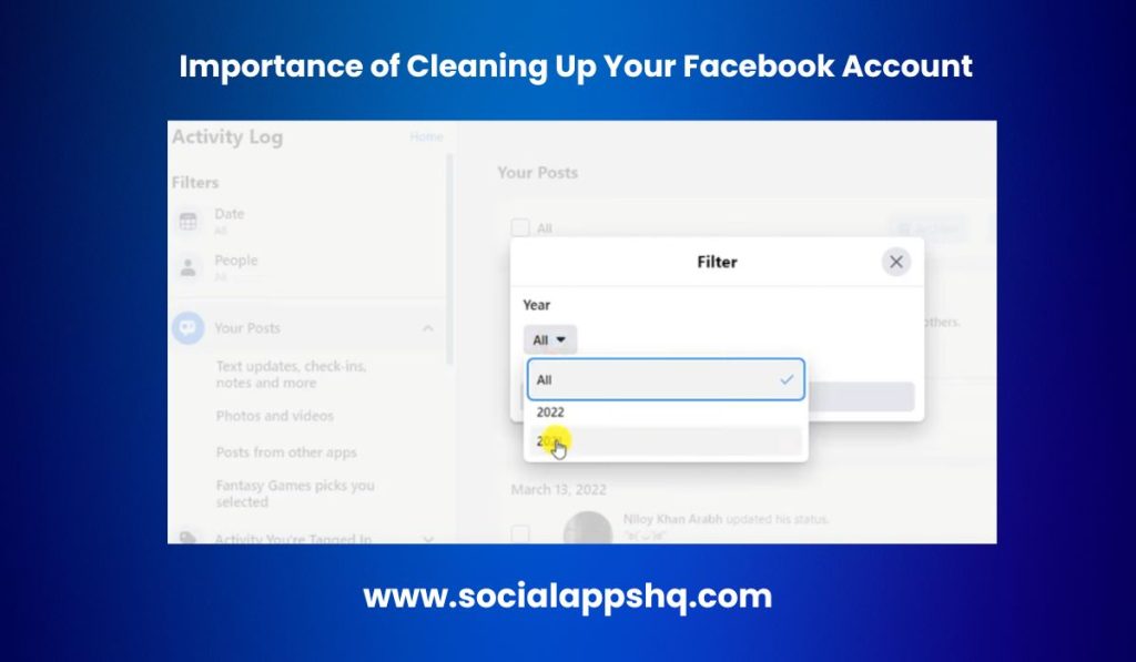 How To Clean Up Your Facebook Account - SocialAppsHQ