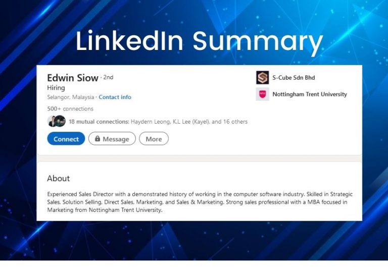 How to Write an Effective LinkedIn Summary - SocialAppsHQ
