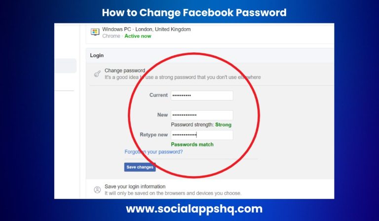 How To Change Password on Facebook [2025] - SocialAppsHQ