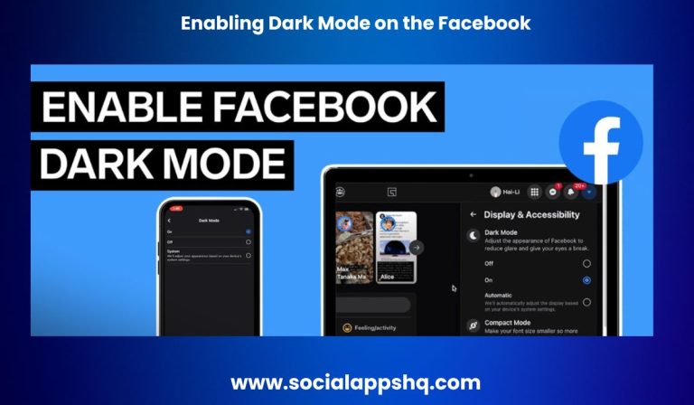 How to Enable Dark Mode on Facebook - SocialAppsHQ