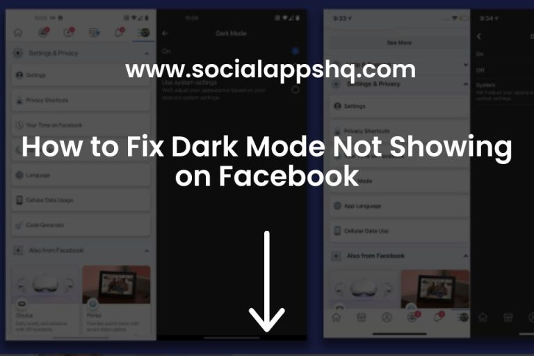 How to Fix Dark Mode Not Showing on Facebook [2025]