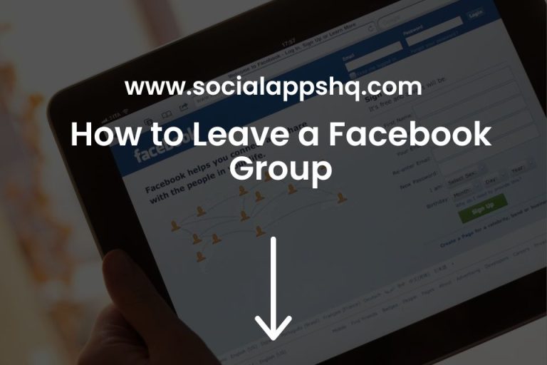 How to Leave a Facebook Group [2025] - SocialAppsHQ