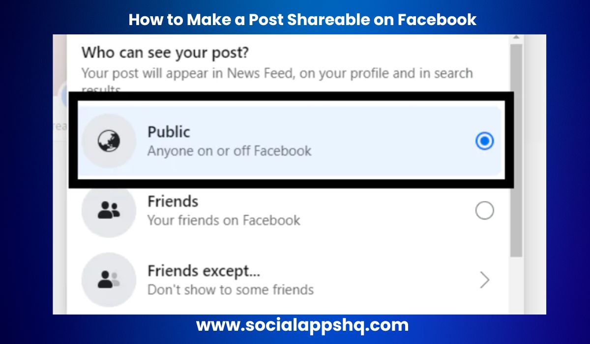 How to Make a Post Shareable on Facebook - SocialAppsHQ