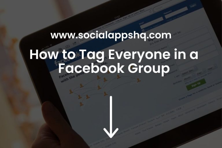 How to Tag Everyone in a Facebook Group - SocialAppsHQ