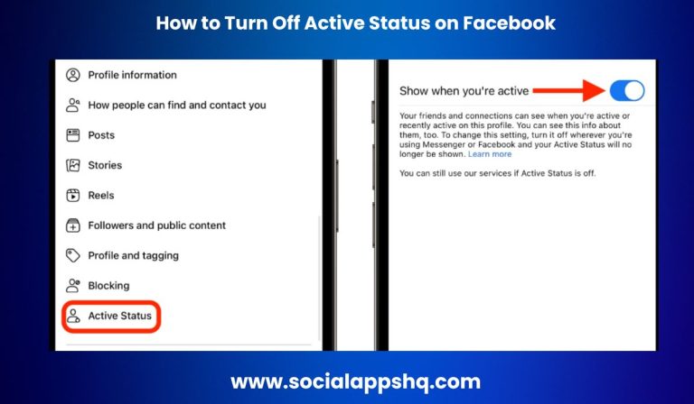 How to Turn Off Active Status on Facebook - SocialAppsHQ