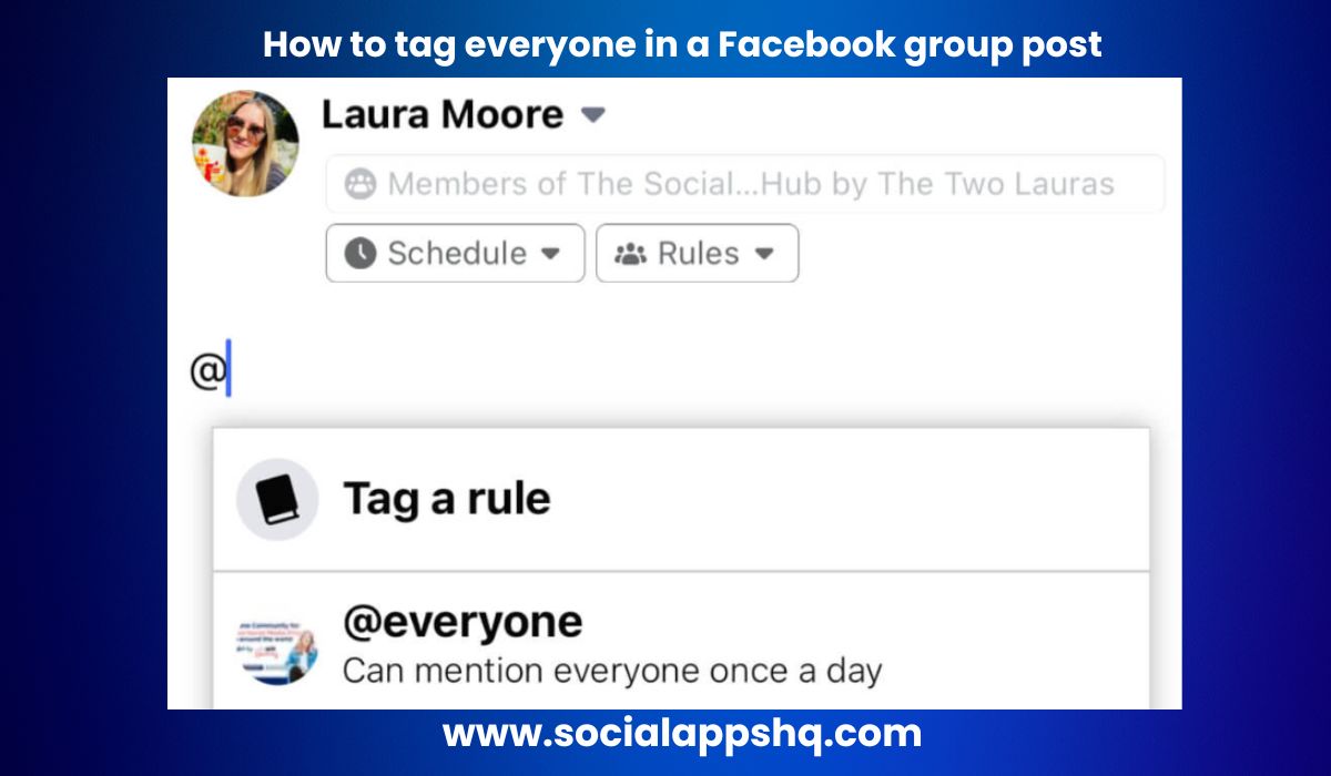 How to Tag Everyone in a Facebook Group - SocialAppsHQ