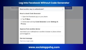 How to Log Into Facebook If You Lost Access to Code Generator