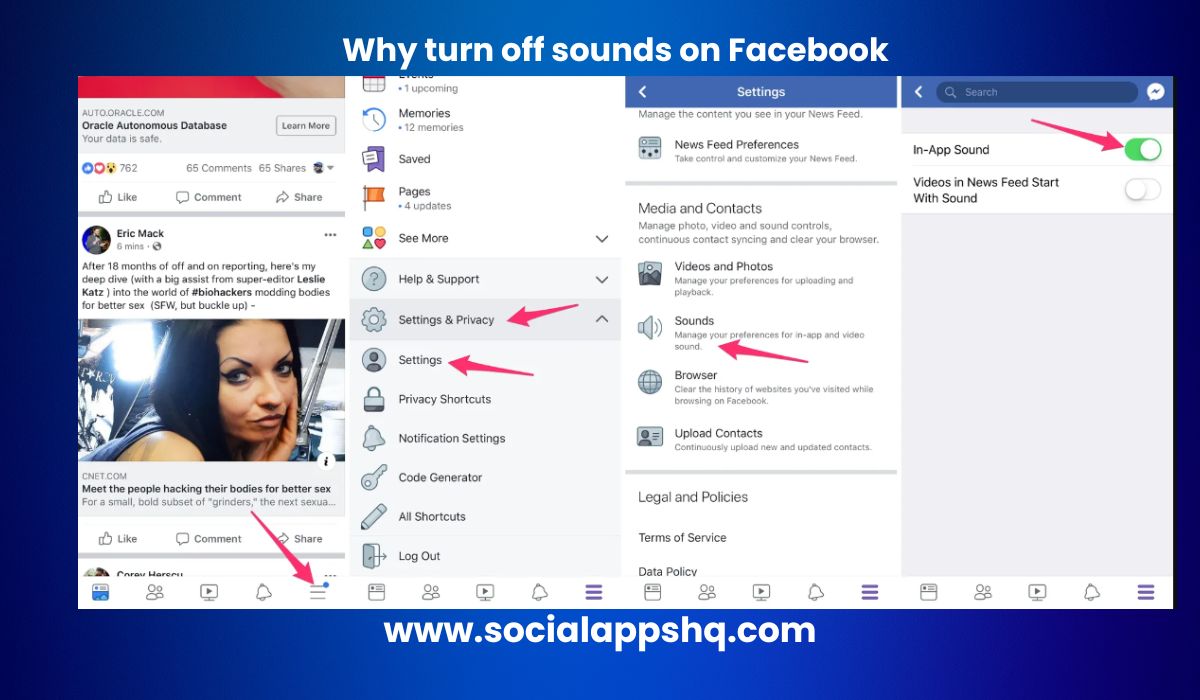 How to Turn Off Sounds on Facebook [2025] - SocialAppsHQ