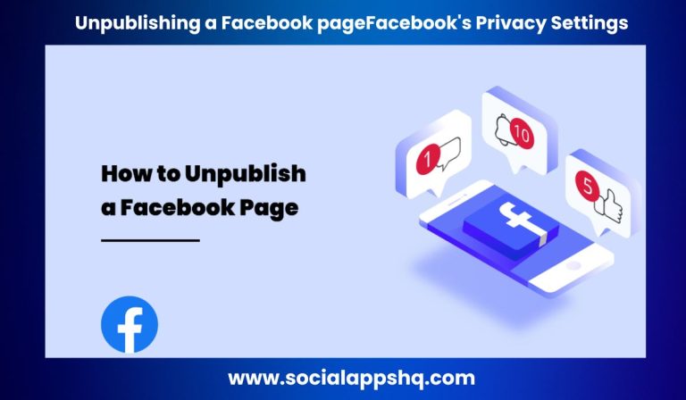 How To Unpublish a Facebook Page [2025] - SocialAppsHQ