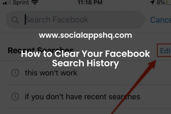 How to Clear Your Facebook Search History - SocialAppsHQ