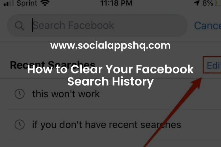 How to Clear Your Facebook Search History - SocialAppsHQ