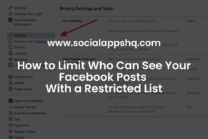 How to Limit Who Can See Your Facebook Posts With a Restricted List