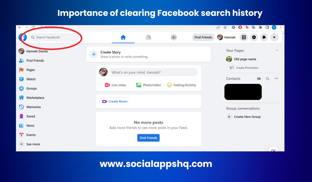 How to Clear Your Facebook Search History - SocialAppsHQ