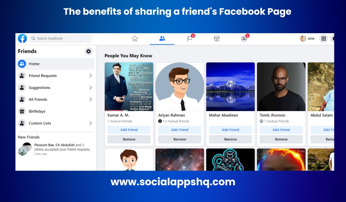 How to Share a Facebook Page With Your Friends - SocialAppsHQ