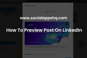 How To Preview Post On LinkedIn - SocialAppsHQ