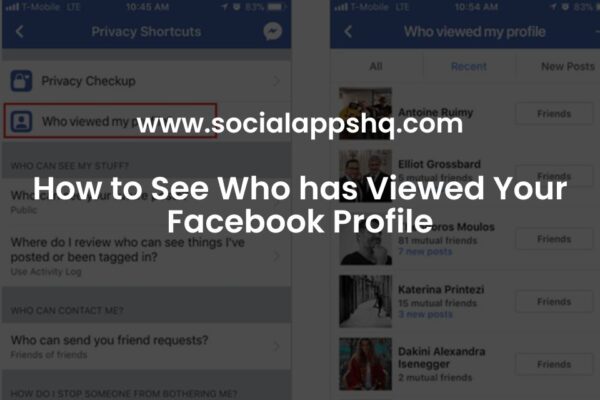 How to See Who has Viewed Your Facebook Profile - SocialAppsHQ