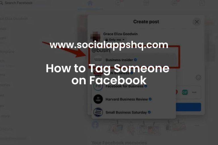 How to Tag Someone on Facebook - SocialAppsHQ