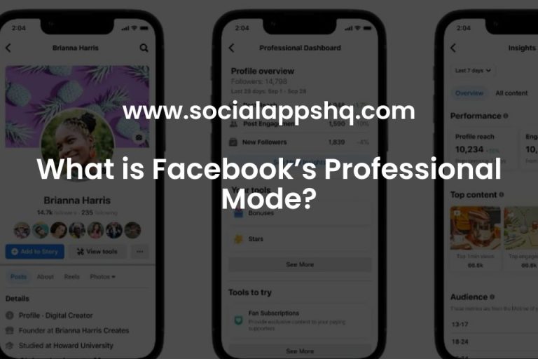 What is Facebook's Professional Mode? - SocialAppsHQ