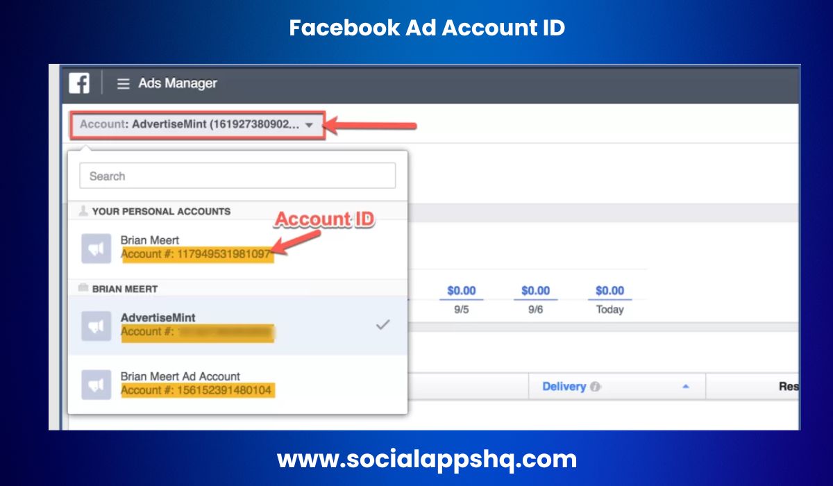 How To Find Your Facebook Ad Account ID - SocialAppsHQ