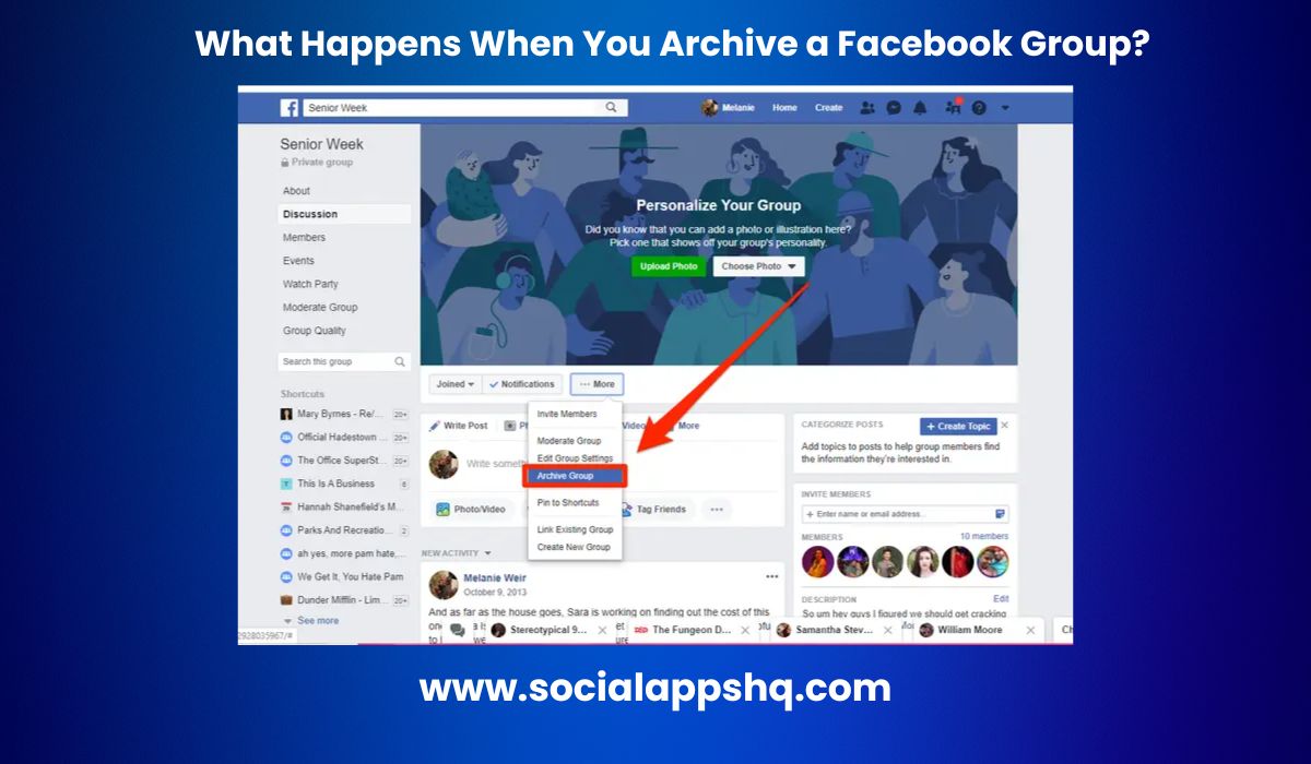 How to Archive a Facebook Group - SocialAppsHQ