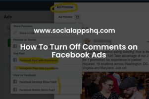 How To Turn Off Comments on Facebook Ads - SocialAppsHQ