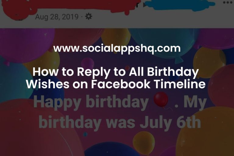 How to Reply to All Birthday Wishes on Facebook Timeline