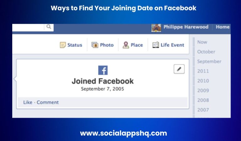 How to See When You Joined Facebook on Mobile - SocialAppsHQ