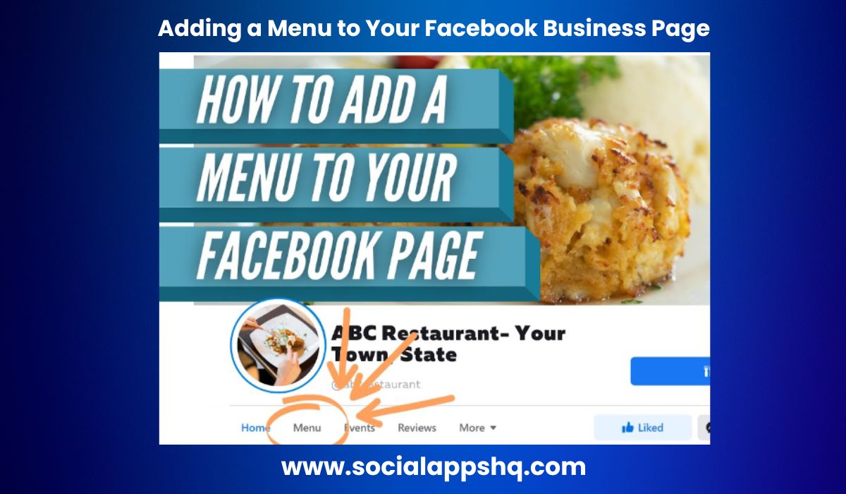 How to Add a Menu to Your Facebook Business Page