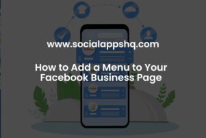 How to Add a Menu to Your Facebook Business Page