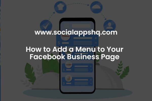 How to Add a Menu to Your Facebook Business Page