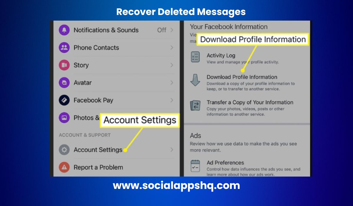 How To Recover Deleted Messages in Facebook Messenger