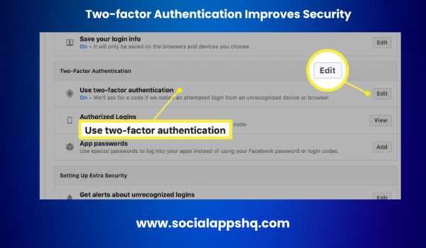 How To Enable Two-Factor Authentication on Facebook? - SocialAppsHQ