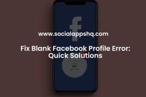I am Seeing Blank Facebook Profile: How to Fix!