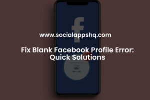 I am Seeing Blank Facebook Profile: How to Fix!