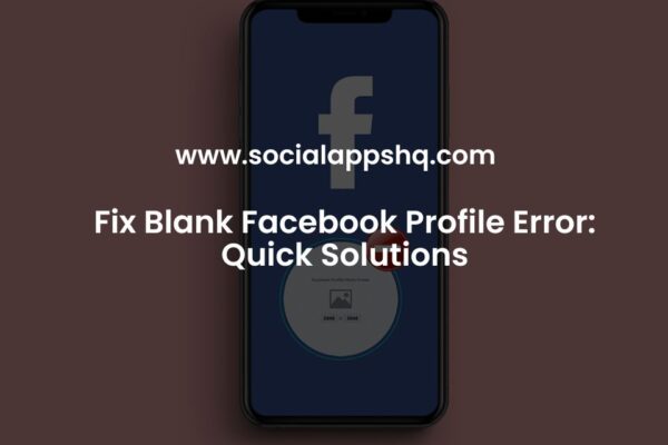 I am Seeing Blank Facebook Profile: How to Fix!