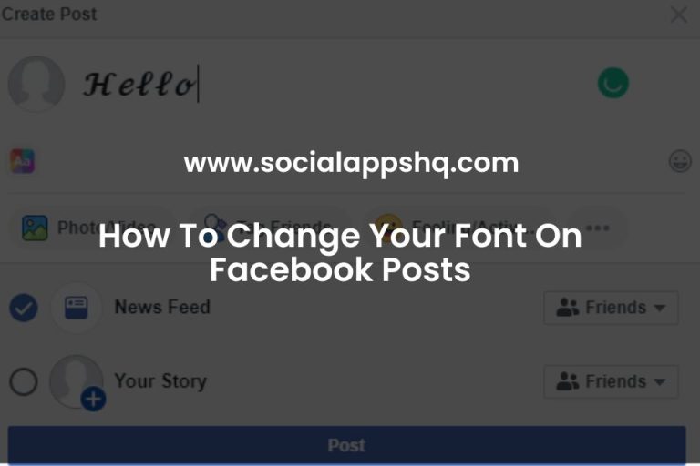 How To Change Your Font On Facebook Posts - SocialAppsHQ