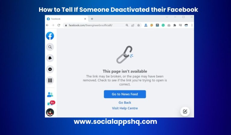 How to Tell If Someone Deactivated their Facebook - SocialAppsHQ