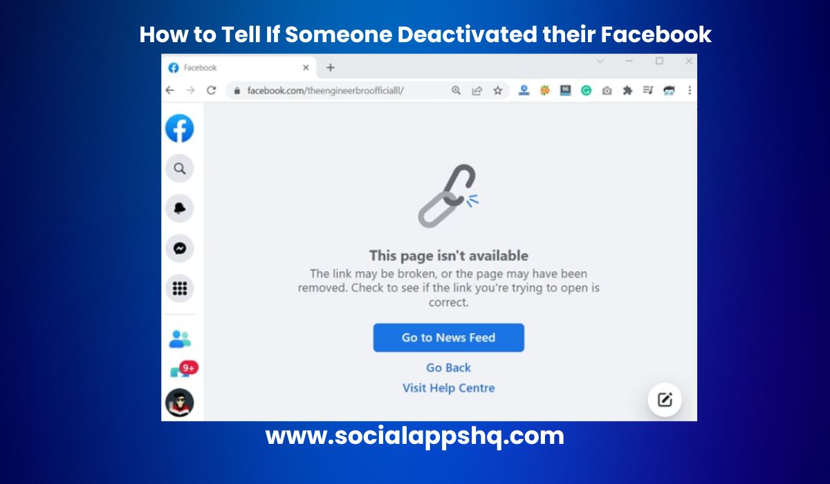 How to Tell If Someone Deactivated their Facebook - SocialAppsHQ