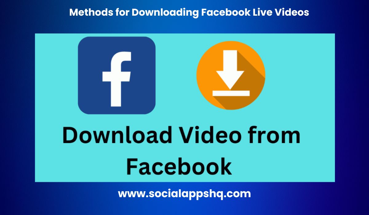 How to Download a Facebook Live Video