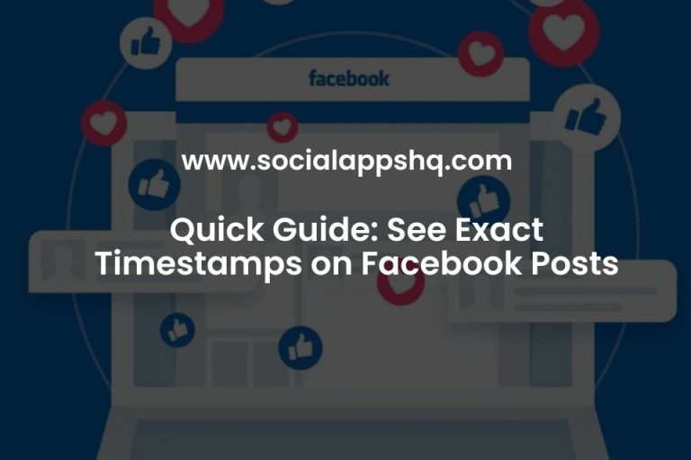 How to See Exact Time of Facebook Post