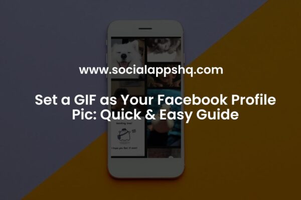 How to Set Facebook Profile Picture a GIF
