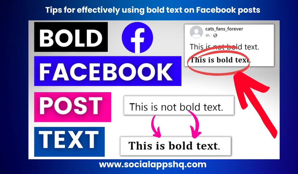 How To Bold Text On Facebook Posts - SocialAppsHQ