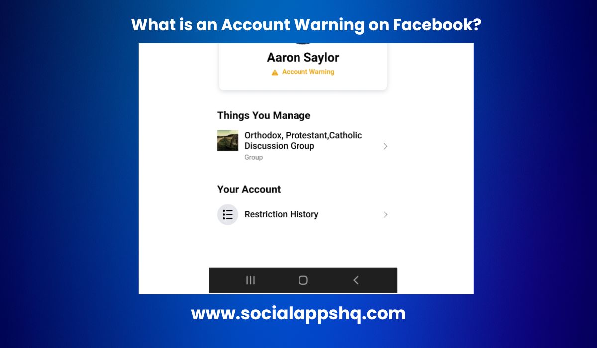 How to Remove Account Warning on Facebook