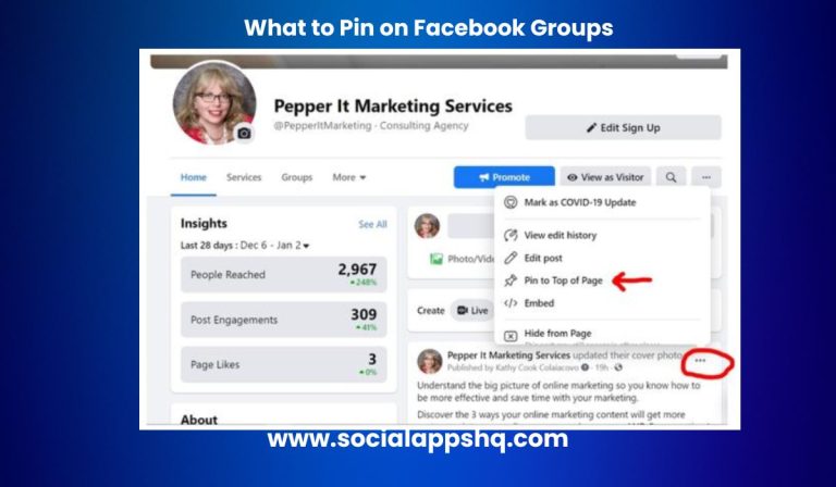 How To Create a Pinned Post on Facebook Group - SocialAppsHQ