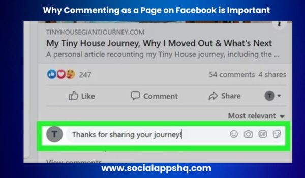 How To Comment As A Page On Facebook - SocialAppsHQ
