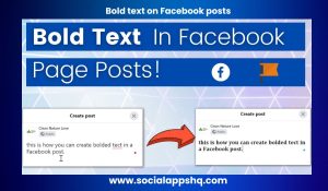 How To Bold Text On Facebook Posts - SocialAppsHQ