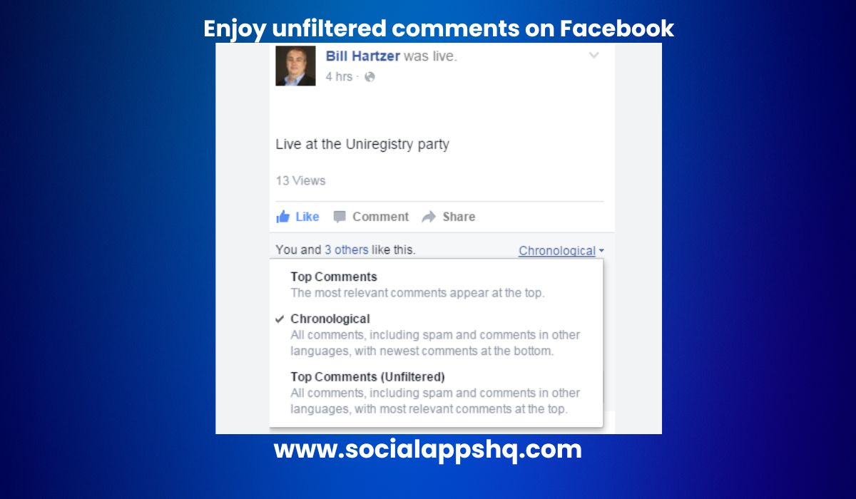 How to Turn Off Most Relevant Comments on Facebook