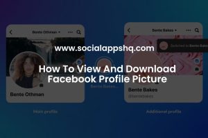 How To View And Download Facebook Profile Picture