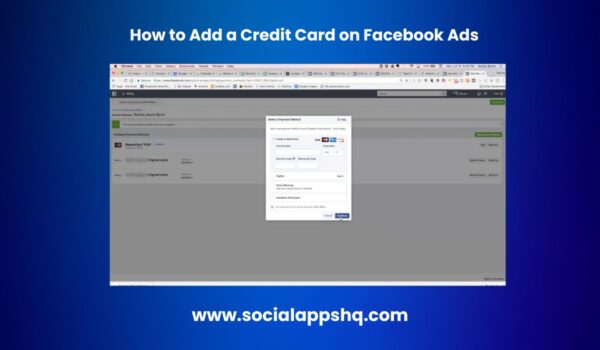 How to Add or Remove a Credit Card on Facebook Ads