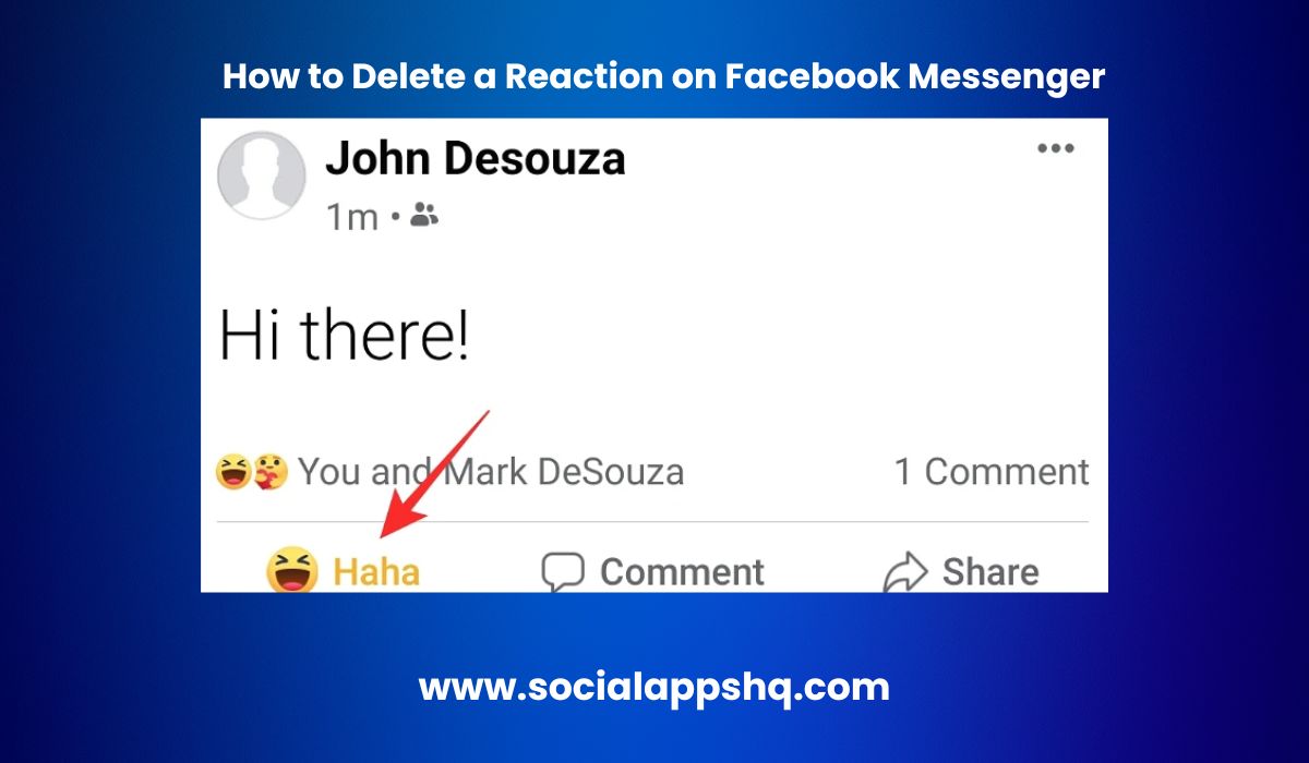 How To Undo And Delete A Reaction On Facebook Messenger